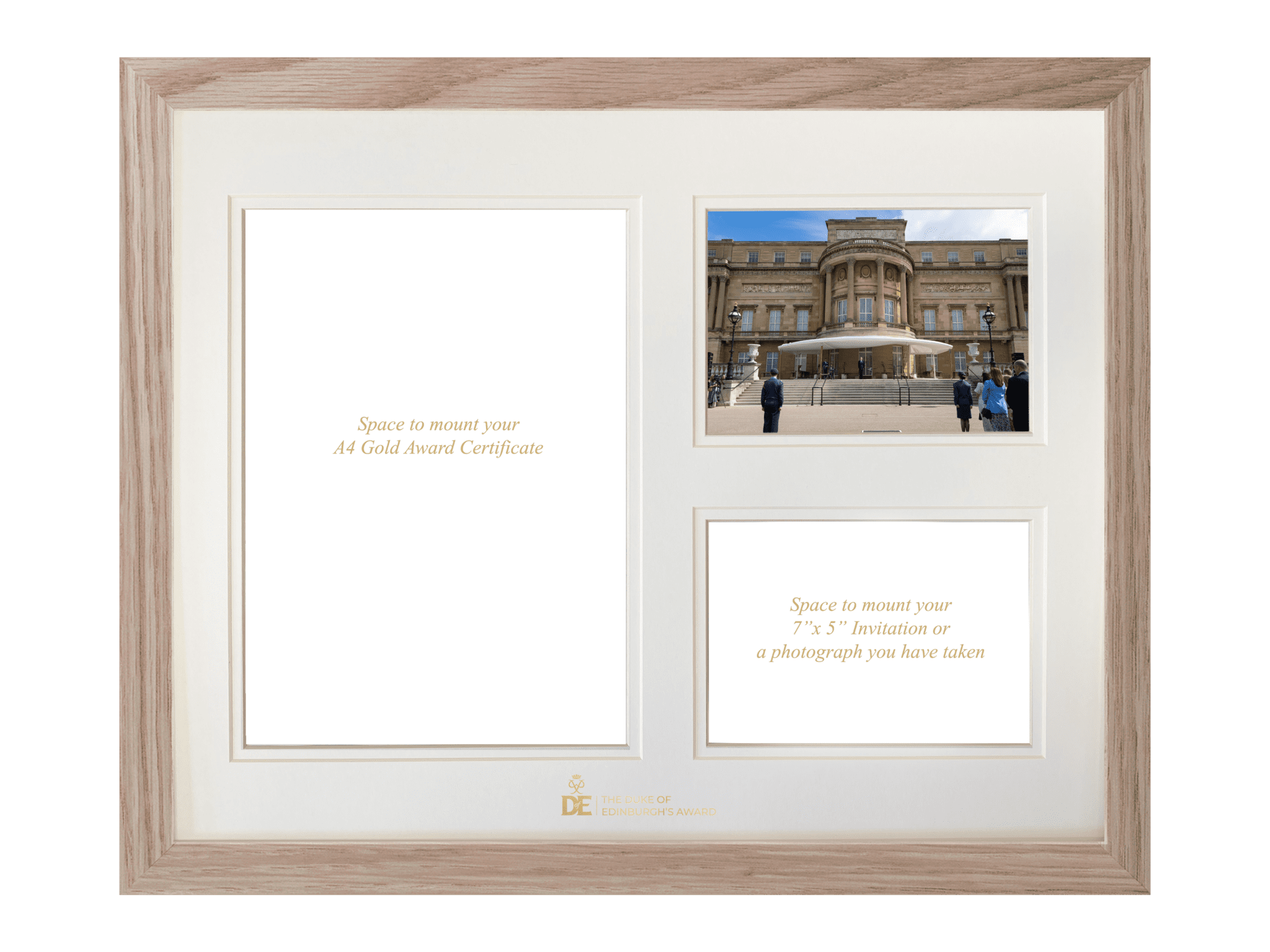 Tri-Aperture Mount - Gold Award Certificate Aperture and Two 7"x 5 ...